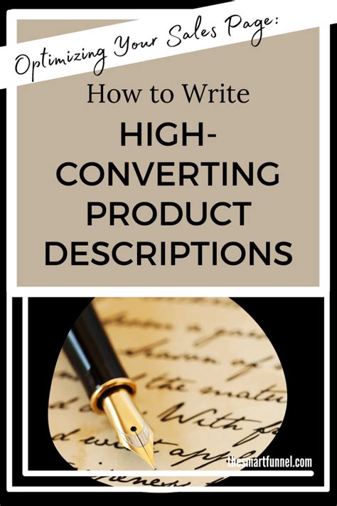 optimizing your sales page high converting product descriptions