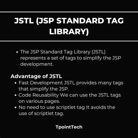 Tpoint Tech On Linkedin Jstl Jspstandardtaglibrary Programming