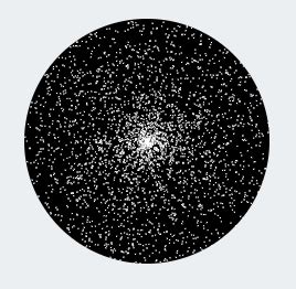 Javascript Plotting Random Points Inside A SVG Circle So They Are Not Concentrated At The