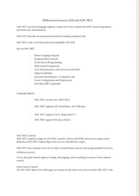PDF Differences Between ASP And ASP DOKUMEN TIPS