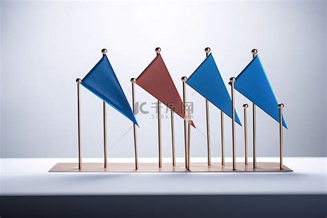 旗帜上下浮动的业务目标概念背景图片免费下载 海报banner 高清大图 千库网 图片编号7041247