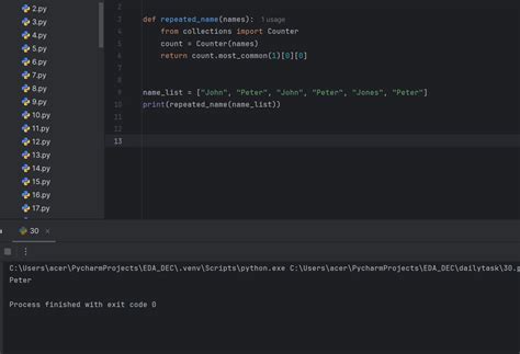 🚀 Day30 Luminarcodingchallenge Most Repeated Name In A List Python
