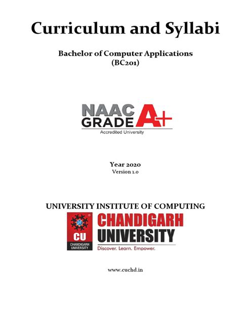 Full Scheme Syllabus Bca 2020 2023 Bc201 Pdf Knowledge Computers