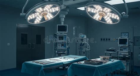 A Sterile Operating Room Medical Equipment And Surgical Tools Prepared