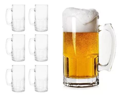Mega Tarro Cervecero Litro Vidrio Grueso Alta Calidad Pz Mercadolibre