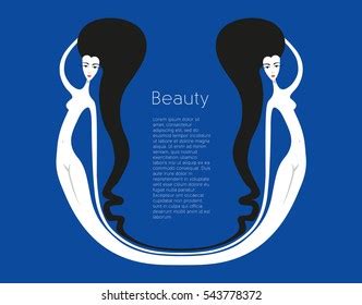 Vector Flat Illustration Flexible Naked Girls Stock Vector Royalty Free Shutterstock