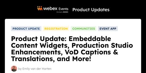 Product Update Embeddable Content Widgets Production Studio
