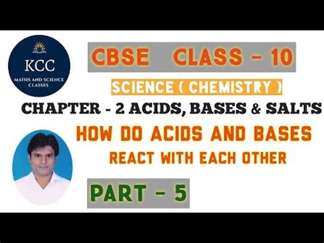 CHAPTER HOW DO ACIDS AND BASES REACT WITH EACH OTHER ACIDS BASES AND SALTS SCIENCE CLASS