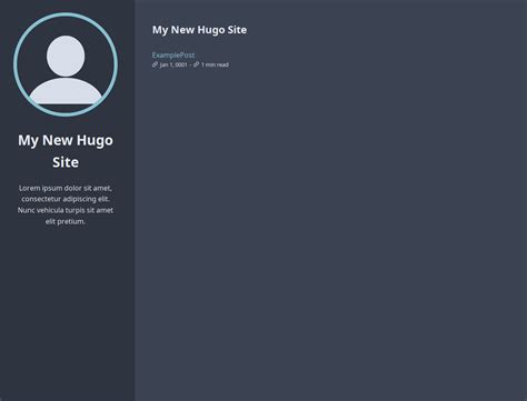 Github Ansi Dnord Hugo A Hugo Theme Using The Nord Colorscheme