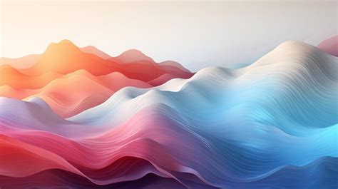 Premium AI Image Flowing Curved Lines In Pink Purple Blue And Orange AI Generated