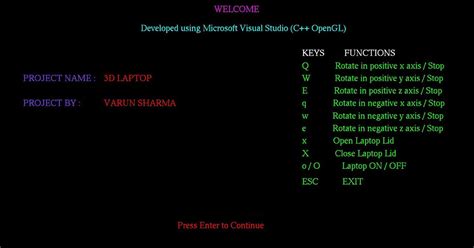 Opengl Projects D Laptop Computer Graphics Programming In C