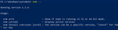 install nvm on windows and take control of node versions