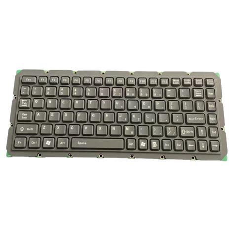 Ip65 Rated Waterproof Rugged Sealed Silicone Military Laptop Keyboard