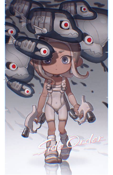 Octoling Player Character Octoling Girl Agent 8 Swarming Languendo