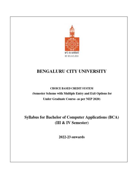 Bca Iii Iv Semester Syllabus Min Pdf Html Element Html