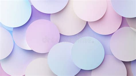 Multiple Overlapping Circles In Pastel Colors Of Pink Purple And Blue