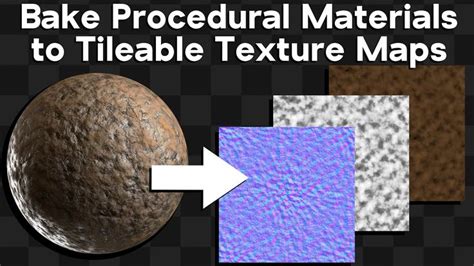 bake procedural materials to tileable texture maps blender and gimp