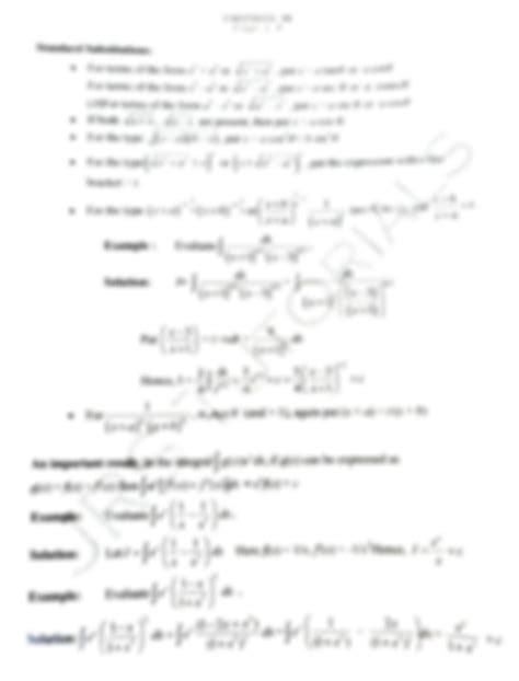 SOLUTION Calculus Basics Of Indefinite Integrals Studypool