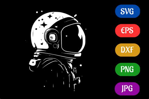 Space Black SVG Vector Silhouette 2D Graphic By Creative Oasis
