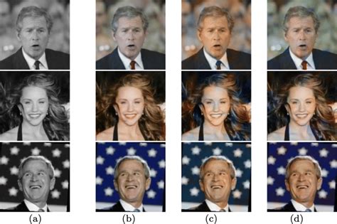 evaluation of color spaces a grayscale image b ground truth c