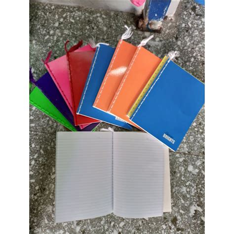 10 Pcs Notebook W Yarn For Grade 4 6 And Highschool Plain Color Only