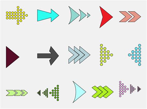Arrow Icons Collection Set 22729530 Vector Art At Vecteezy
