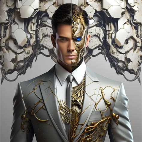 Half Android Male With Half Face By Dowon Kim Timothymerry Playground