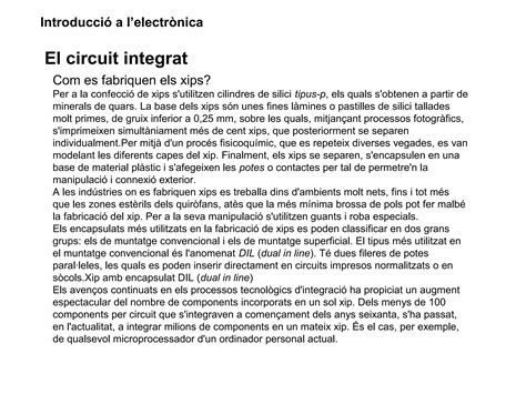 El Circuit Integrat Ppt