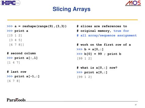 Ppt Python Scientific Computing Tutorial High Performance Arrays