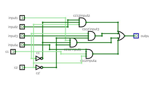 CircuitVerse Four Input