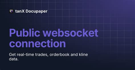 Public Websocket Connection Tanx Docupaper