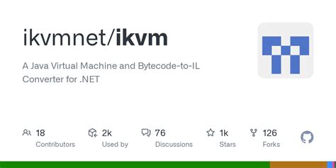 Github Ikvmnetikvm A Java Virtual Machine And Bytecode To Il Converter For Net