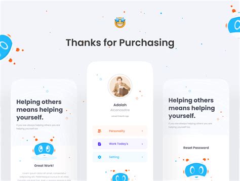 adacana chat bot apps ui kit 机器人聊天app界面设计模板 在线ai智能解答移动用户界面ui套件下载 格外