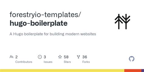 Github Forestryio Templates Hugo Boilerplate A Hugo Boilerplate For Building Modern Websites