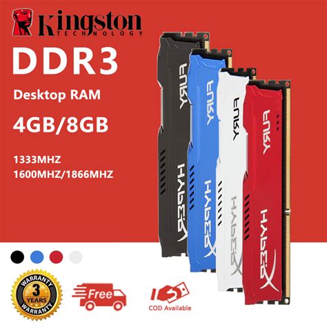[hÀng XỊn] Ram Pc Kingston Hyperx Fury Ddr3 8gb 1600mhz 1866mhz Chính Hãng New 100 Bảo Hành