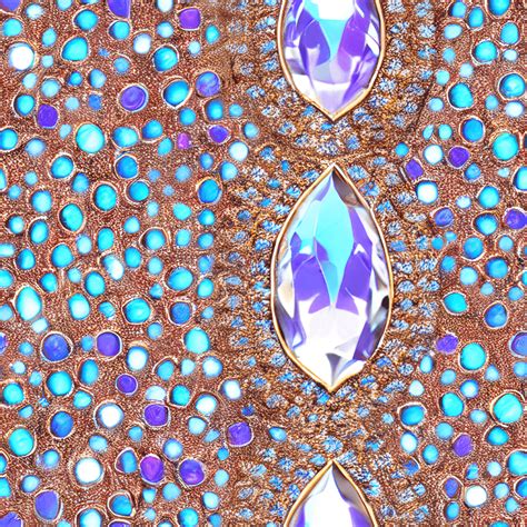 Delicate Gemstone Crescent Moon Pattern · Creative Fabrica