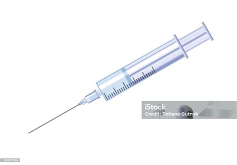흰색 배경에 격리 된 주사기 벡터 일러스트레이션 아이콘 만화 플랫 스타일 건강관리와 의술에 대한 스톡 벡터 아트 및 기타 이미지 건강관리와 의술 과학 단일 객체