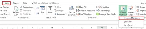 what if analysis scenario manager in excel excel unlocked