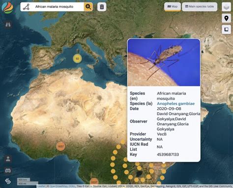 Malaria Mosquito Biodiversity Maps Saas Anopheles David Jirout 🪢
