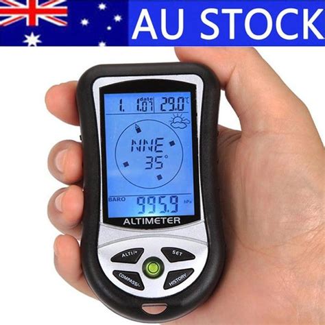 8 In 1 Hand Held Electronic Altimeter Compass Altitude Gauge