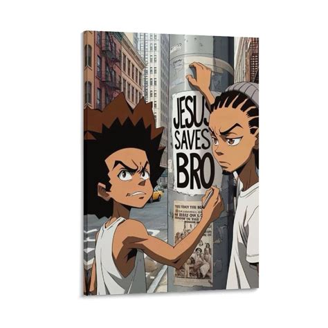 Anime The Boondocks Poster Print 2 5 Wall Art Poster Ts Bedroom
