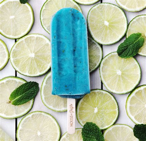Galactic Lime And Mint Plant Based Ice Cream Pop House Of Pops