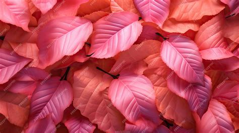 Premium Photo Pink Leaf Background