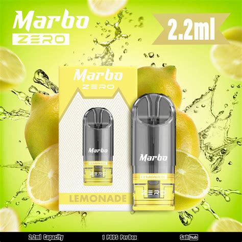 Marbo Zero Pod Lemonade Marbo Zero กลิ่นเลมอน Kardinal Stick Pod