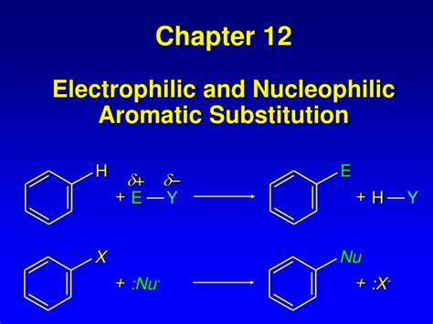 Ppt Chapter 12 Electrophilic And Nucleophilic Aromatic Substitution Powerpoint Presentation