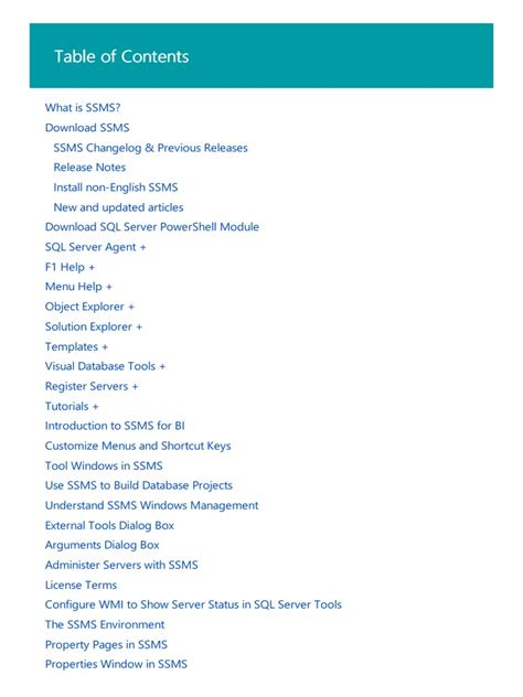 Toc Pdf Microsoft Sql Server Active Directory