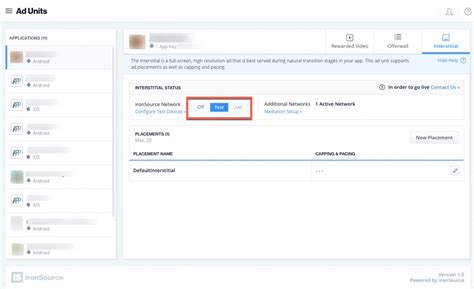 How To Set Up Interstitial Ads IronSource Knowledge Center