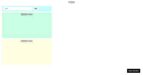 react codesandbox