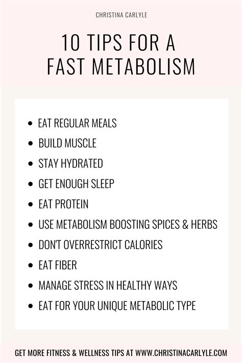 Fast Metabolism Tips To Burn Fat On Autopilot Christina Carlyle