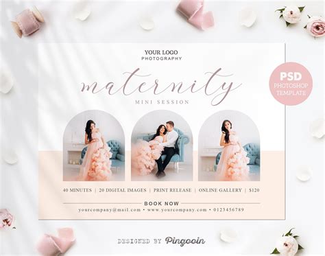 Maternity Mini Session Template Photography Prints Photographer